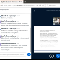 NTE Tube -BigBlueButton - Como usar o bate-papo e sair de uma videoconferência